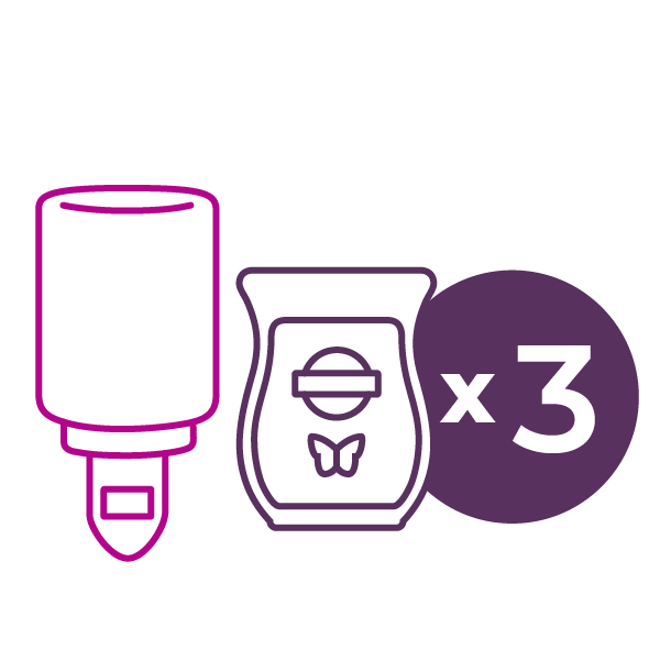 Scentsy System - $25 Mini Warmer + 3 Scentsy Wax Bars | Scentsy Online ...