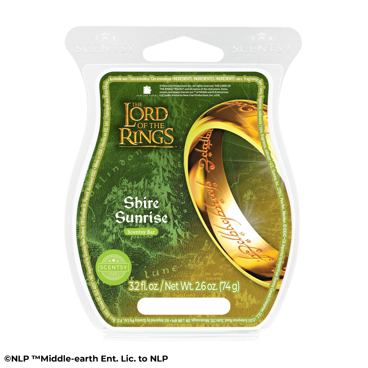 The Lord of the Rings: Shire Sunrise Scentsy Wax Bar | Scentsy Online Store